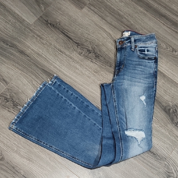 Maurices | Jeans | Edgely Rugged Med Blue Flare Jeans | Poshmark